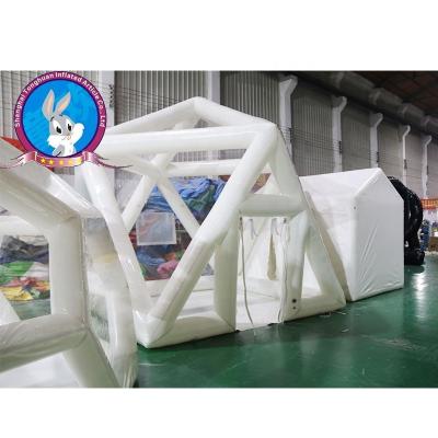 China Inflatable Transparent Dome Tent 3m 6m Diameter PVC Bubble Tent for Camping Event Promotion for sale