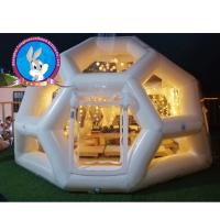 China Inflatable Clear Bubble Tent 4m Diameter Transparent PVC Dome for Outdoor Camping for sale