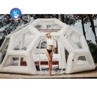 China Inflatable Clear Bubble Tent 4m Diameter Transparent PVC Dome for Outdoor Camping for sale