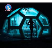 China Inflatable Clear Bubble Tent 4m Diameter Transparent PVC Dome for Outdoor Camping for sale