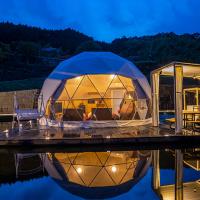 China Glamping Dome Tent PVC Durable Portable Outdoor Giant Shelter 6m 8m 10m for sale