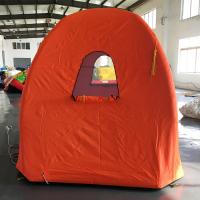 China Roof Top Inflatable Tent Four Season Double Layer PVC Camping Shelter with Skylight Custom Size for sale
