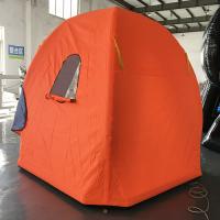 China Roof Top Inflatable Tent Four Season Double Layer PVC Camping Shelter with Skylight Custom Size for sale