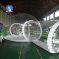 China Transparent Inflatable Bubble Tent 5m Diameter with 3m Tunnel for Outdoor Events Rental for sale