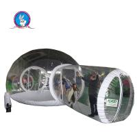 China Transparent Inflatable Bubble Tent 5m Diameter with 3m Tunnel for Outdoor Events Rental for sale