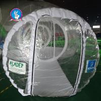 China Transparent Inflatable Bubble Tent 5m Diameter with 3m Tunnel for Outdoor Events Rental for sale