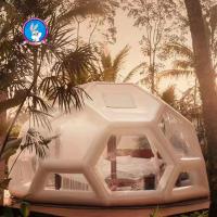 China Transparent Inflatable Bubble Tent 5m Diameter with 3m Tunnel for Outdoor Events Rental for sale
