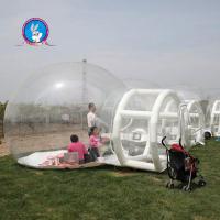 China Transparent Inflatable Bubble Tent 5m Diameter with 3m Tunnel for Outdoor Events Rental for sale