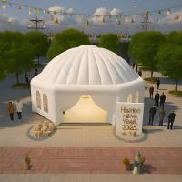 China Custom Durable White Inflatable PVC Palace Tent 20-200 sqm for Weddings Events Exhibitions for sale