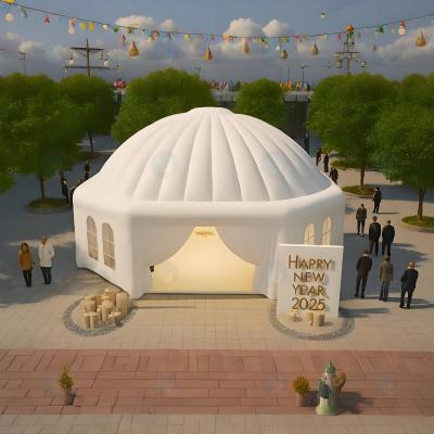 China Custom Durable White Inflatable PVC Palace Tent 20-200 sqm for Weddings Events Exhibitions for sale