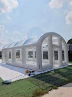 China Custom Inflatable Event Tent 10x10m Wedding Party Shelter with Transparent Sidewalls for sale