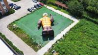 China Giant Inflatable Event Tent 50+ Person Space Astronaut Theme PVC Durable Commercial Outdoor Exhibition Prop for sale