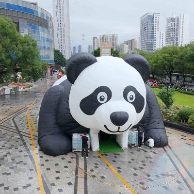 China Custom Inflatable Panda Tent 4m Walk In Animal Shelter for Outdoor Events Commercial Promotions for sale