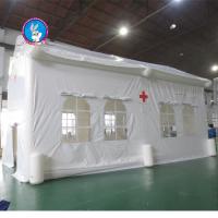 China Inflatable Decontamination Tent 10x6x5m Waterproof PVC Disinfection Shed Medical First Aid Shelter for sale