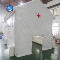 China Inflatable Decontamination Tent 10x6x5m Waterproof PVC Disinfection Shed Medical First Aid Shelter for sale