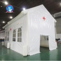 China Inflatable Decontamination Tent 10x6x5m Waterproof PVC Disinfection Shed Medical First Aid Shelter for sale