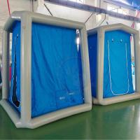 China Inflatable Decontamination Tent Dual Chamber 2.5m x 3m Water Inlet Drainage Emergency Shelter for sale