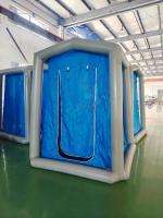 China Inflatable Decontamination Tent Dual Chamber 2.5m x 3m Water Inlet Drainage Emergency Shelter for sale