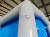 China Inflatable Decontamination Tent Dual Chamber 2.5m x 3m Water Inlet Drainage Emergency Shelter for sale