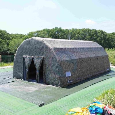 China Large Custom Inflatable Emergency Tent Shelter 200sqm Storage Warehouse Rapid Setup Outdoor Field Support for sale