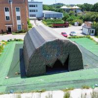 China Large Custom Inflatable Emergency Tent Shelter 200sqm Storage Warehouse Rapid Setup Outdoor Field Support for sale