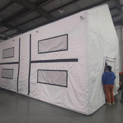 China Large Inflatable Camping Tent 10x8x4m PVC Waterproof Four Season Outdoor Shelter for Events for sale
