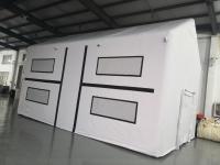 China Large Inflatable Camping Tent 10x8x4m PVC Waterproof Four Season Outdoor Shelter for Events for sale