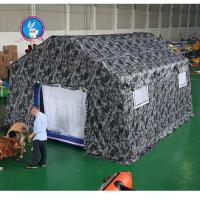 China Inflatable Medical Tent Custom Emergency Shelter Oxford Fabric Air Beam Structure 20m2 Rescue Camp Field Treatment for sale