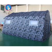 China Inflatable Medical Tent Custom Emergency Shelter Oxford Fabric Air Beam Structure 20m2 Rescue Camp Field Treatment for sale