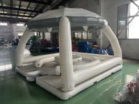 China Custom Outdoor Inflatable Floating Island Water Leisure Platform with Tent 30-700 sqm for sale