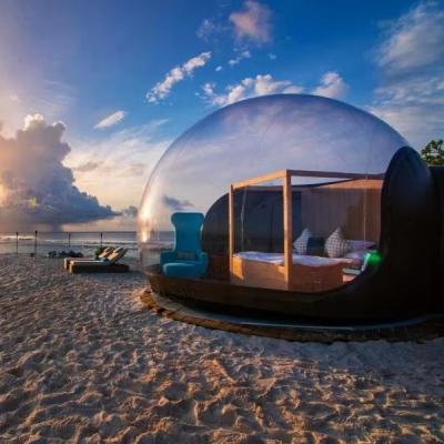 China Custom Inflatable Bubble Tent Clear Dome House 2-8 Person PVC Camping Shelter for sale