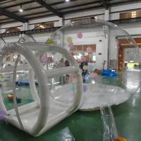 China Custom Inflatable Bubble Tent Clear Dome House 2-8 Person PVC Camping Shelter for sale