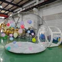 China Custom Inflatable Bubble Tent Clear Dome House 2-8 Person PVC Camping Shelter for sale