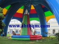 China Customized Large Inflatable Cube Octopus Tent 30m Diameter for Camping Events Outdoor Use for sale