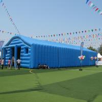 China Custom Inflatable Camping Event Tent 300sqm Fireproof PVC Emergency Shelter for Europe America Export for sale