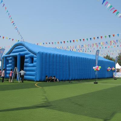 China Custom Inflatable Camping Event Tent 300sqm Fireproof PVC Emergency Shelter for Europe America Export for sale