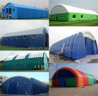 China Custom Inflatable Camping Event Tent 300sqm Fireproof PVC Emergency Shelter for Europe America Export for sale