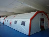 China Outdoor Large Inflatable Command Post Tent Medical Emergency Air Tent 0.9mm PVC Waterproof Custom for sale