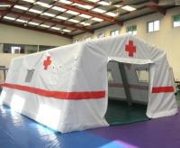 China Outdoor Large Inflatable Command Post Tent Medical Emergency Air Tent 0.9mm PVC Waterproof Custom for sale