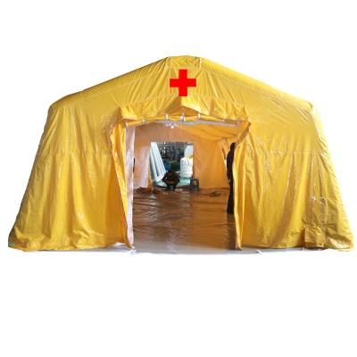 China Outdoor Waterproof Inflatable Double Layer Square Medical Isolation Tent 10x5x3m Custom Sizes for sale