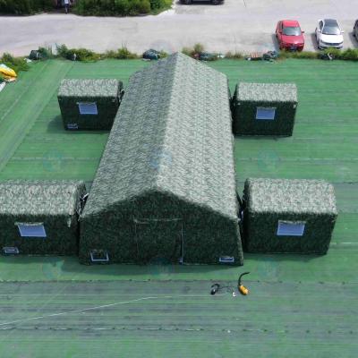 China Custom Inflatable Medical Shelter Tent 20ft Emergency Warehouse Camping Use for sale