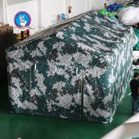 China Inflatable Medical Decontamination Tent 6x5x3.2m Waterproof First Aid Shelter with 500W Blower for sale