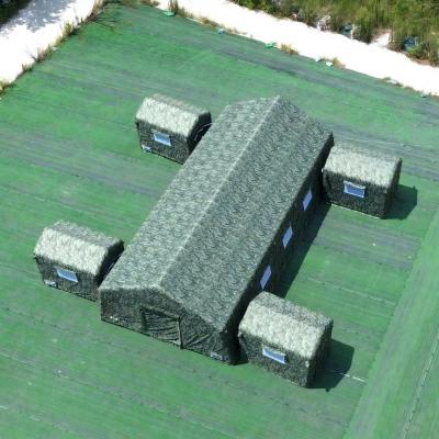 China Inflatable Waterproof Tent Portable Outdoor Medical Rescue Storage Shelter Custom Camouflage 4 Person for sale