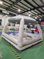 China Inflatable Floating Dock Tent 3.4x3.4m Customizable PVC Water Park Station for sale