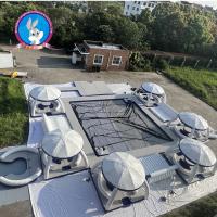 China Inflatable Floating Dock Tent 3.4x3.4m Customizable PVC Water Park Station for sale