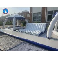 China Inflatable Floating Dock Tent 3.4x3.4m Customizable PVC Water Park Station for sale