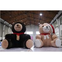 China Custom Inflatable Christmas Reindeer and Bear for Advertising 0.6mm PVC 3 Year Warranty for sale