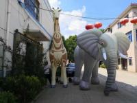 China Custom Inflatable Cartoon Elephant Model 2-9m TPU Advertising Inflatables with CE Certificate for sale