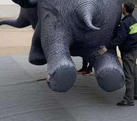 China Custom Inflatable Cartoon Elephant Model 2-9m TPU Advertising Inflatables with CE Certificate for sale
