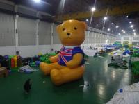 China Custom Inflatable Cartoon Teddy Bear Model 2m TPU Advertising Inflatable for Events for sale